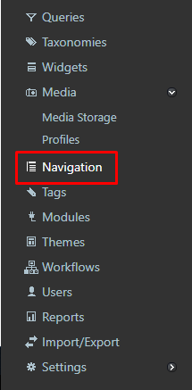 Navigation and Menus - SmartWEB 1.0